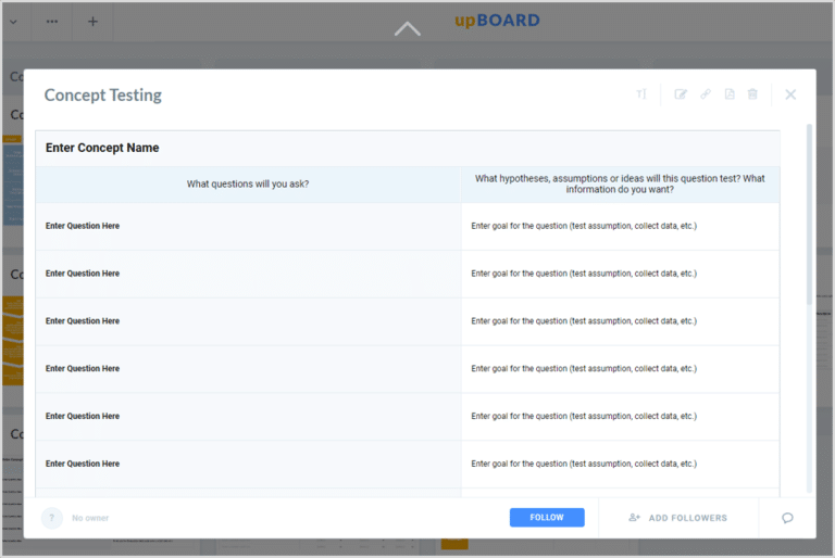 AI Powered Concept Testing Template – Innovation Software