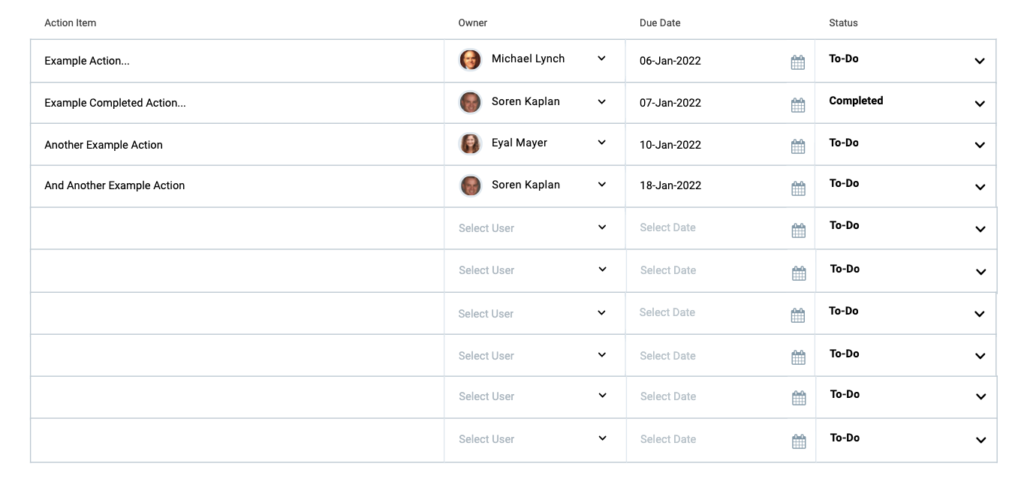 Team Agenda & Meeting Management Software