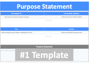 AI Powered Purpose Statement Template – Strategy Online Tool