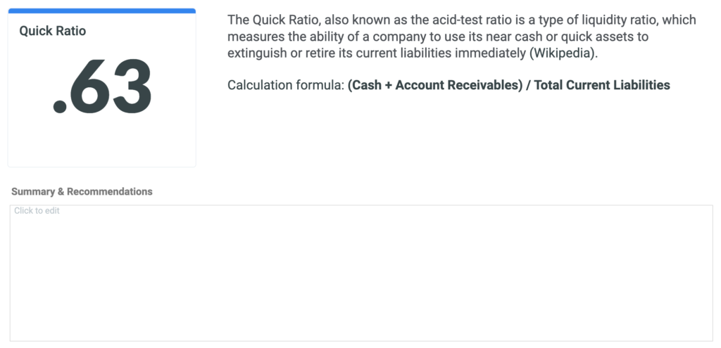 Financial Performance Metrics Analysis Software App