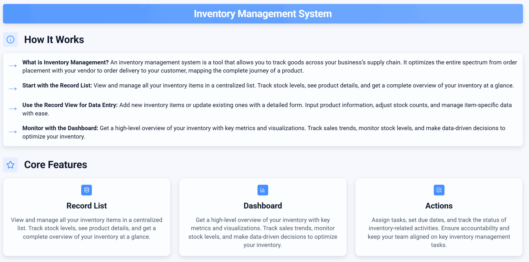 AI Driven Inventory Management Software App
